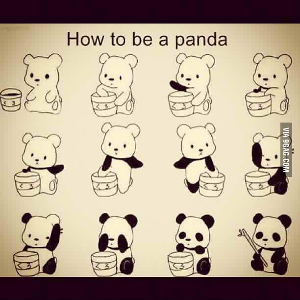 How To Be A Panda... - 9GAG
