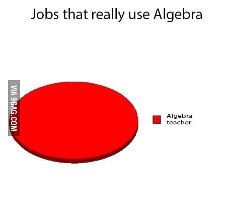 Jobs That Really Use Algebra - 9GAG