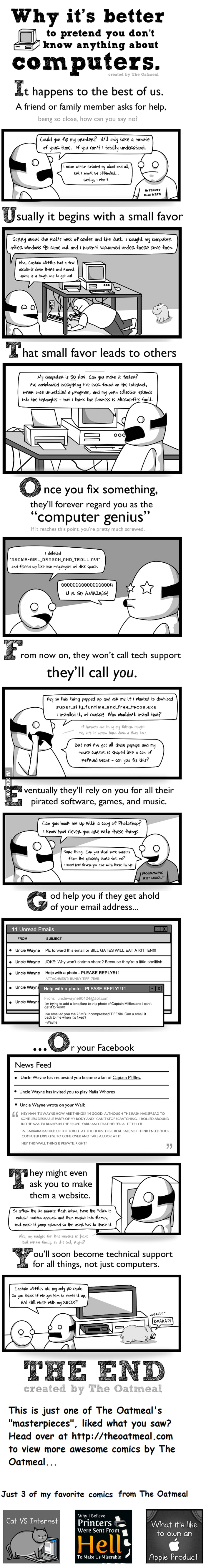 Computer Support... From The Oatmeal - 9GAG