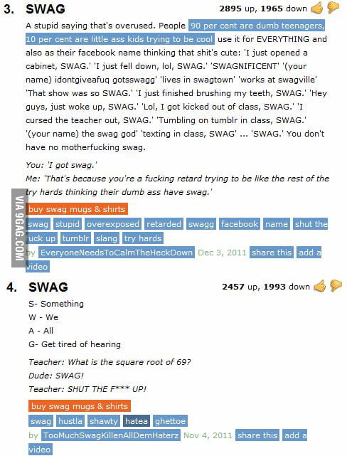 Swag Definition - 9GAG