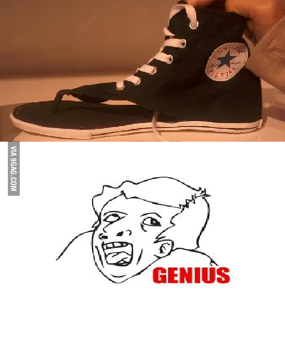 Genius level: shoes - 9GAG