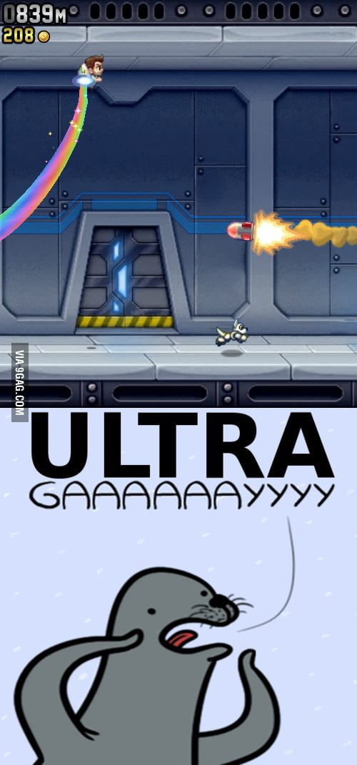 Rainbow Jetpack - 9GAG