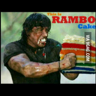 RAMBO cake!! - 9GAG