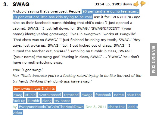 Urban dictionary win - 9GAG