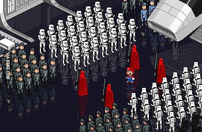 Darth Mario on the Deathstar - 9GAG