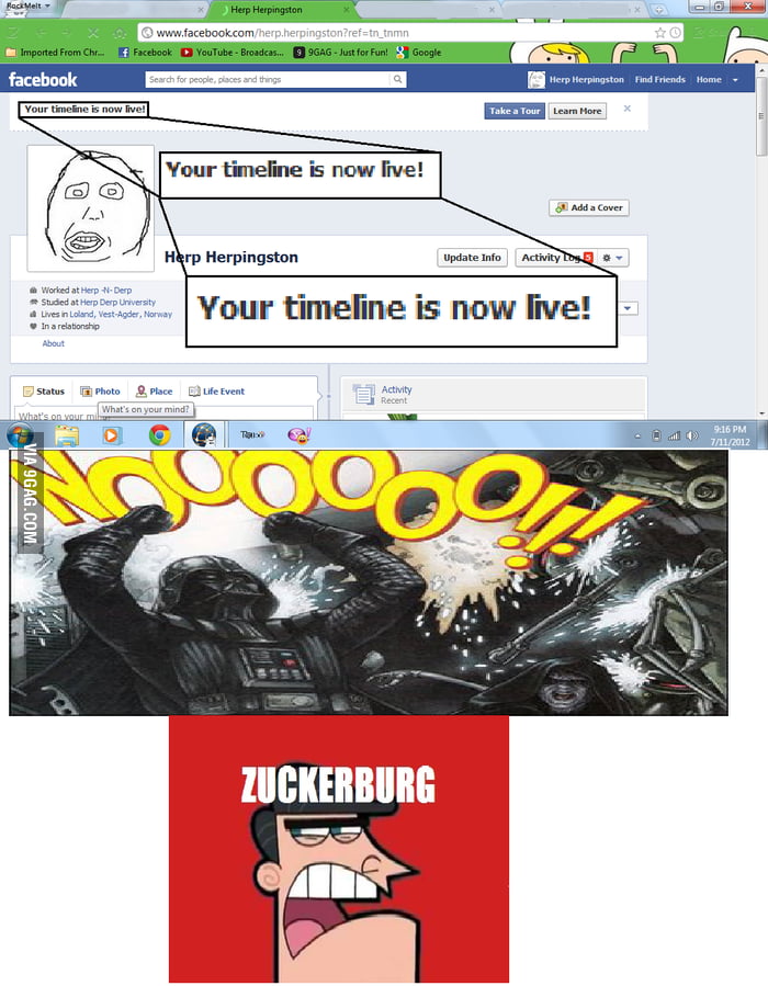 Why facebook? why?! - 9GAG