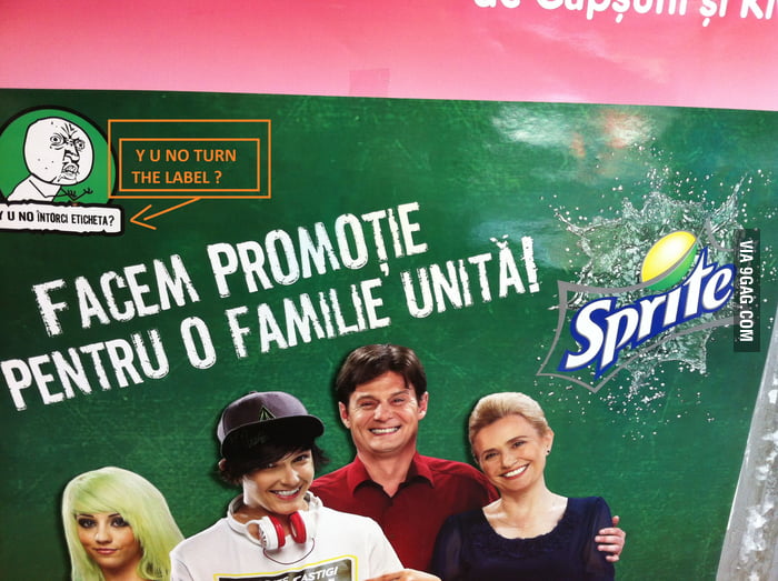 Meanwhile in Romania, SPRITE promo - 9GAG
