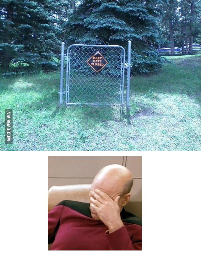 Useless Warning Sign... - 9GAG