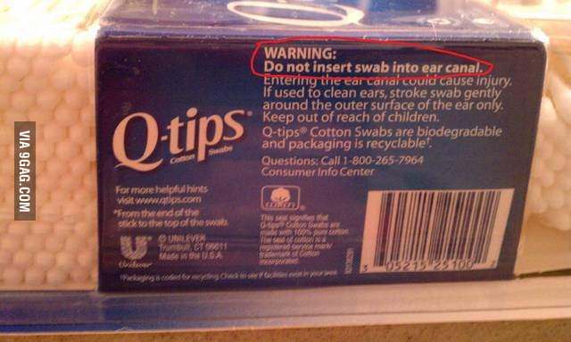 Number one most ignored warning label - 9GAG