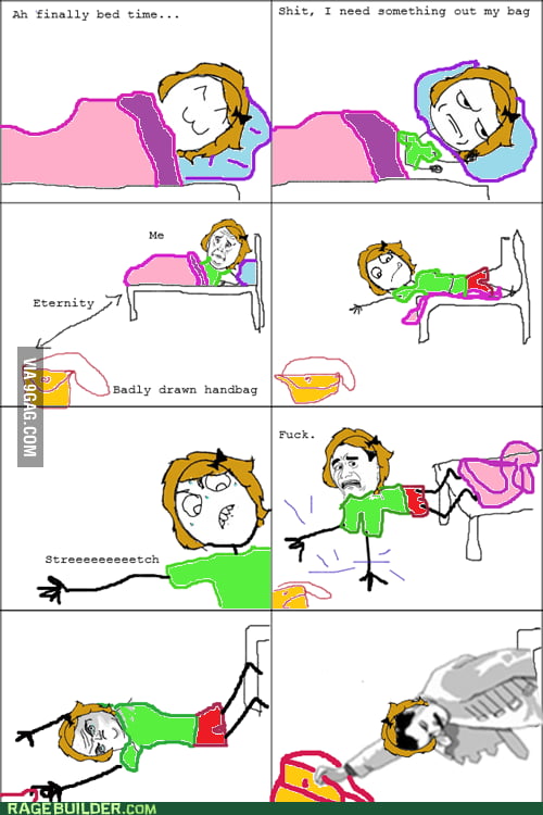 If only I was made of elastic... - 9GAG
