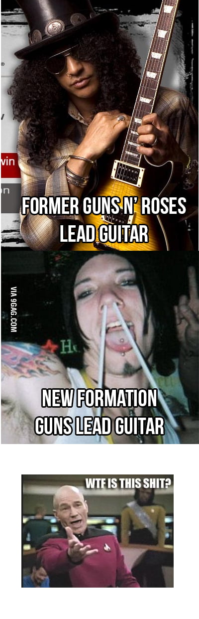 Slash vs Ashba - 9GAG