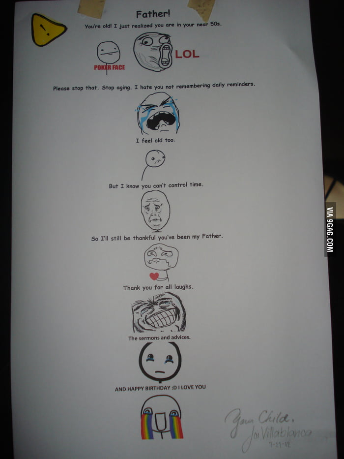 Because a birthday card is Mainstream - 9GAG