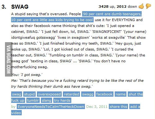True Swag definition... - 9GAG