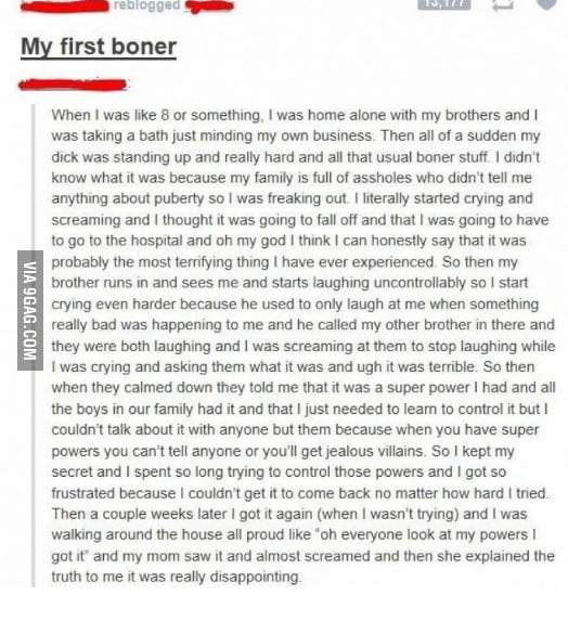 My first boner - 9GAG
