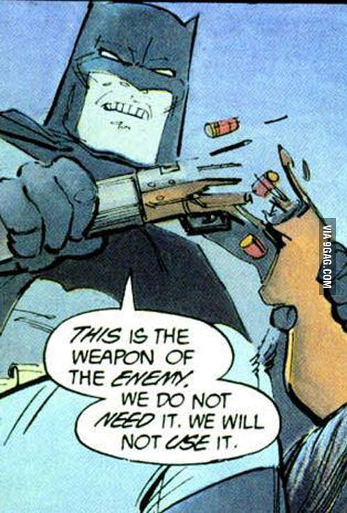 Batman speaking on the matter. - 9GAG
