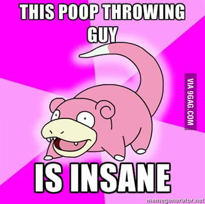 Poop throwing from shower guy - 9GAG