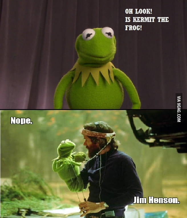 Oh look is kermit! - 9GAG