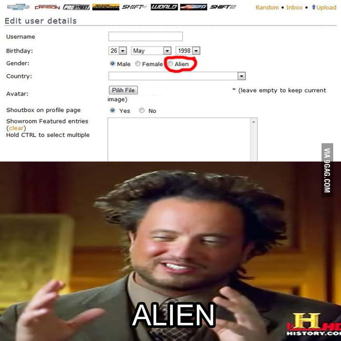 "Alien" - 9GAG
