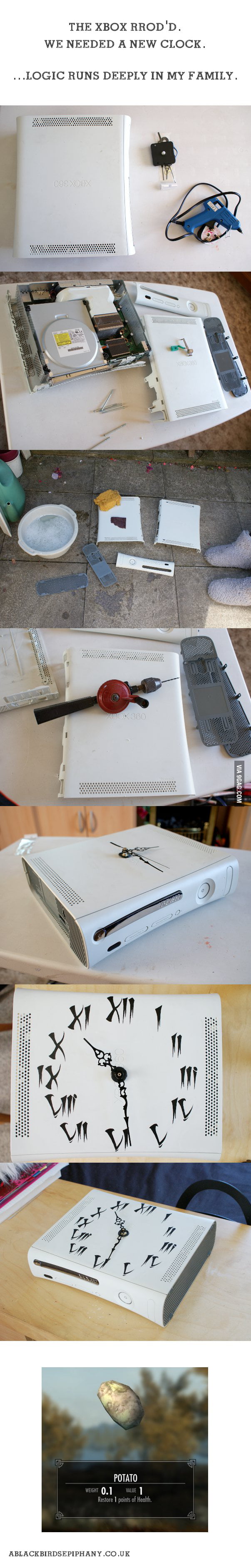 Xbox made into a clock - 9GAG