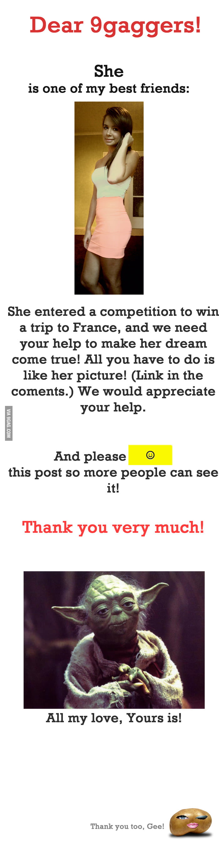 We need Your help! - 9GAG