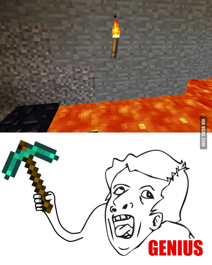 Minecraft Genius - 9GAG