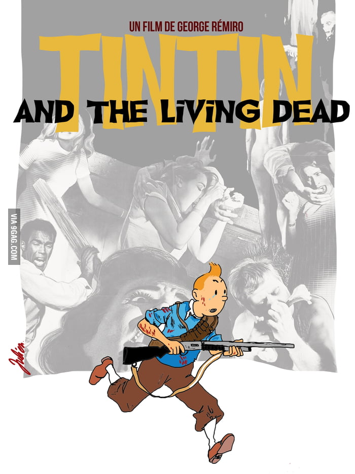 The Walking Dead meets Tintin - 9GAG