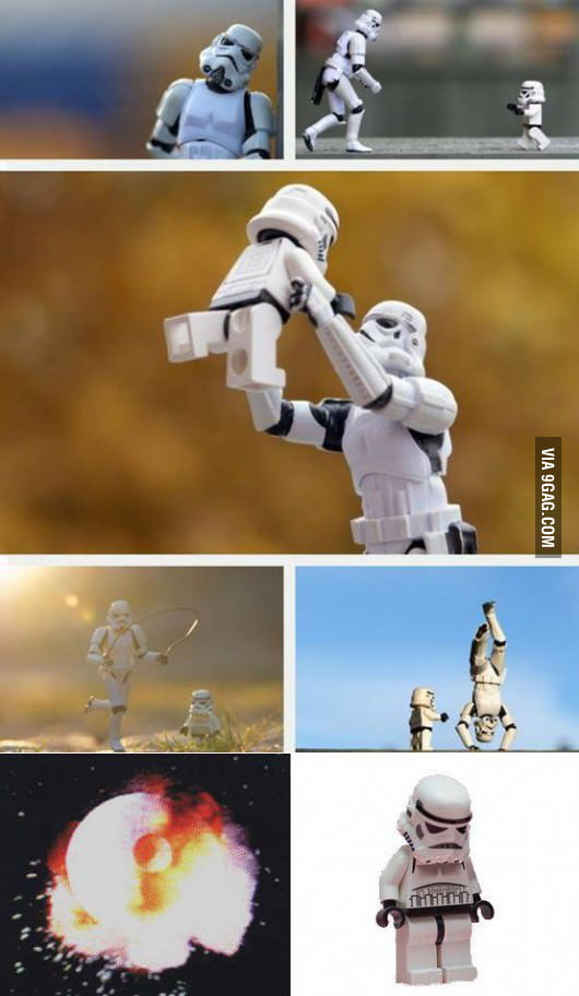 The sad story behind the stormtroopers.. - 9GAG
