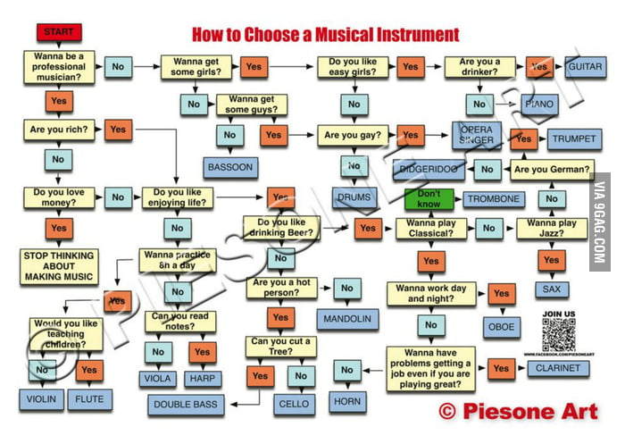 How to choose a musical instrument - 9GAG