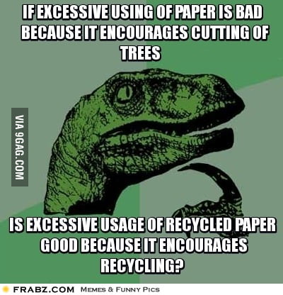 Eco-friendly Philosoraptor - 9GAG
