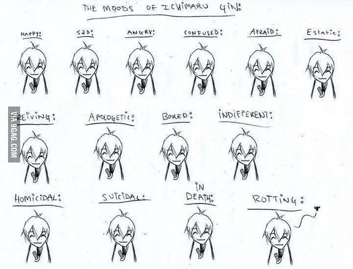 The Moods of Ichimaru Gin - 9GAG