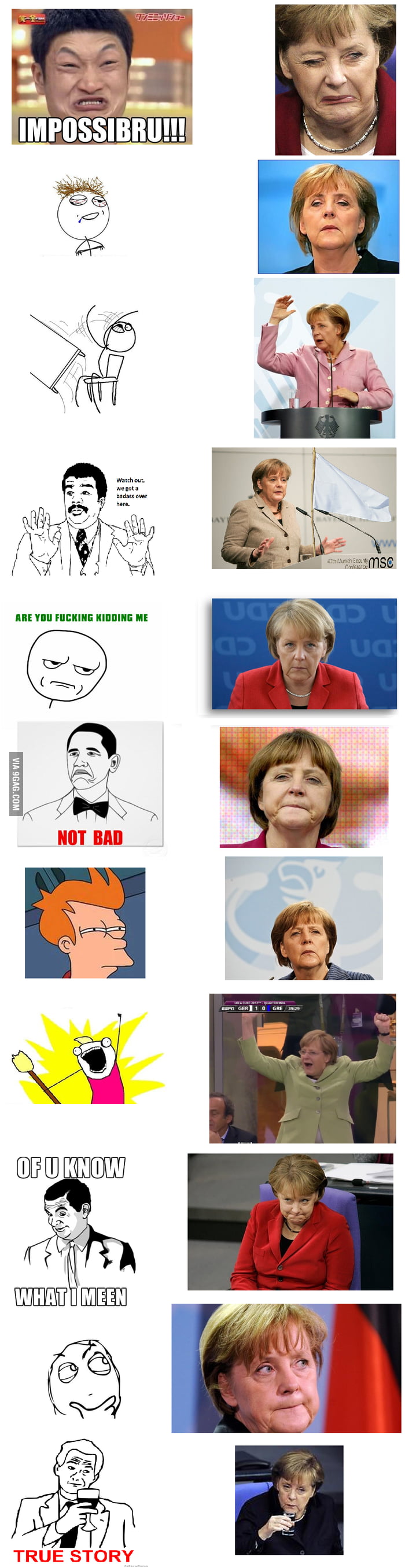 Merkel in memes - 9GAG