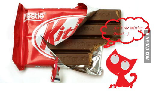 KITKAT's new LOGO - 9GAG