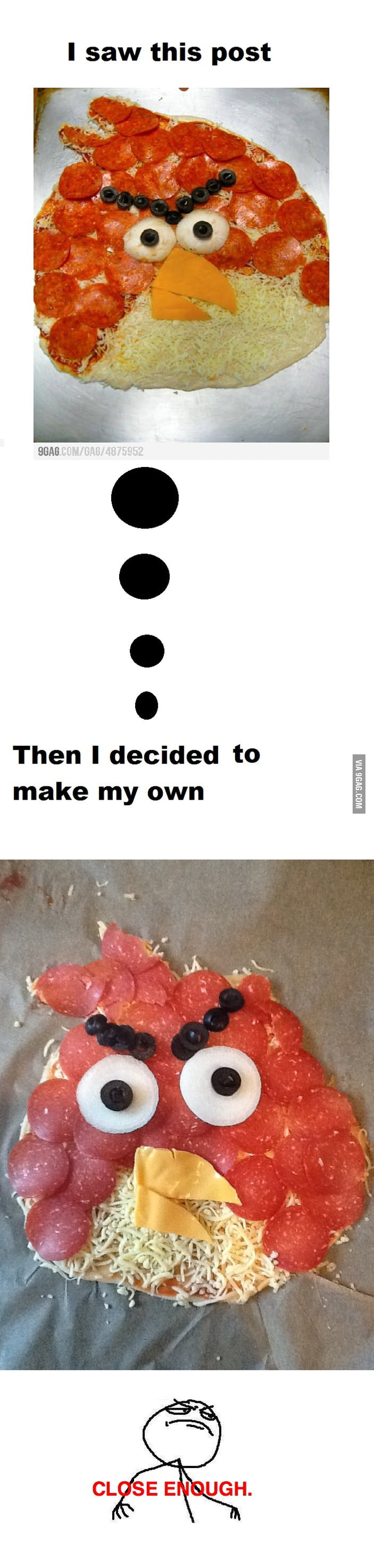 My Angry Birds pizza - 9GAG