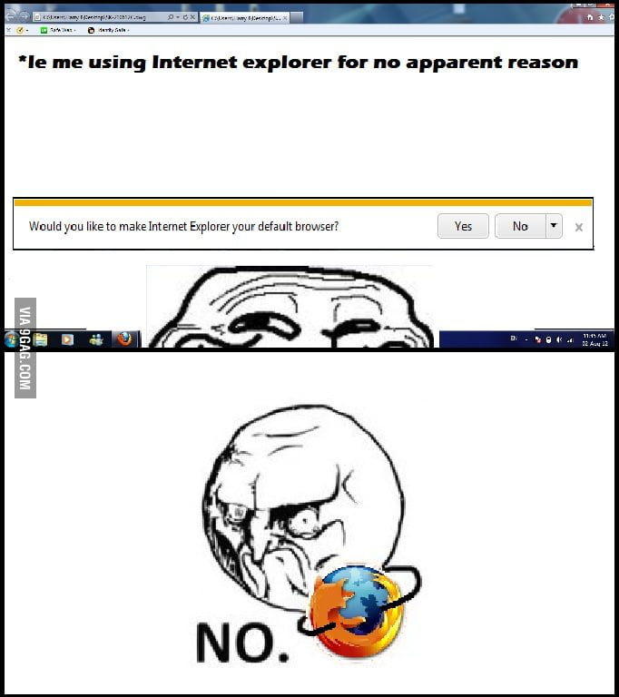 Nice try Internet Explorer - 9GAG