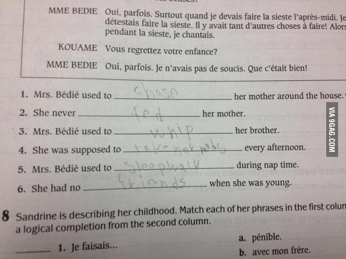 French Homework - 9GAG