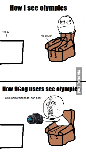 9GAG users seeing olympics - 9GAG