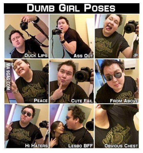 Dumb Girl Poses - 9GAG
