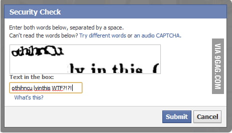 WTF Captcha! - 9GAG