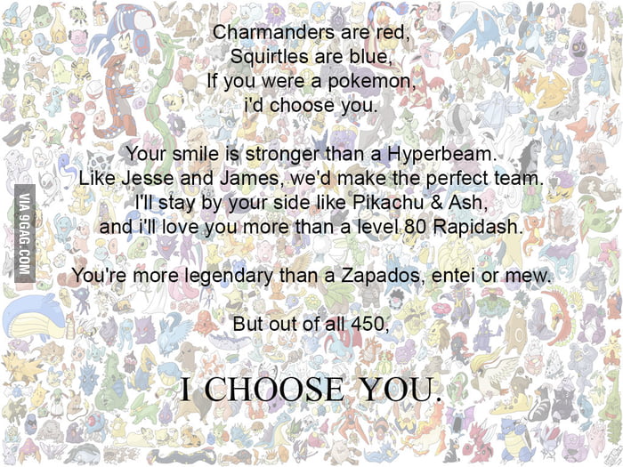 An Awesome Pokemon POEM just for you. - 9GAG