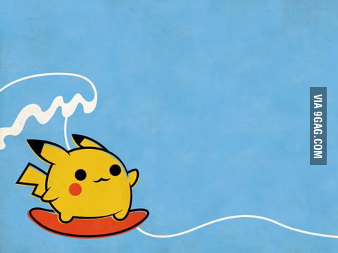 Pikachu used surf! - 9GAG