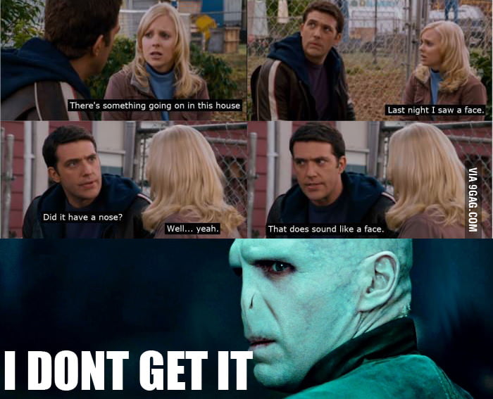 Noseless Voldemort is Noseless - 9GAG