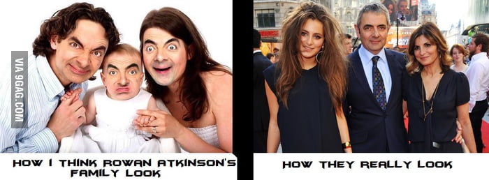 Rowan Atkinson's Family - 9GAG