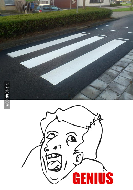 Crosswalk fail - 9GAG