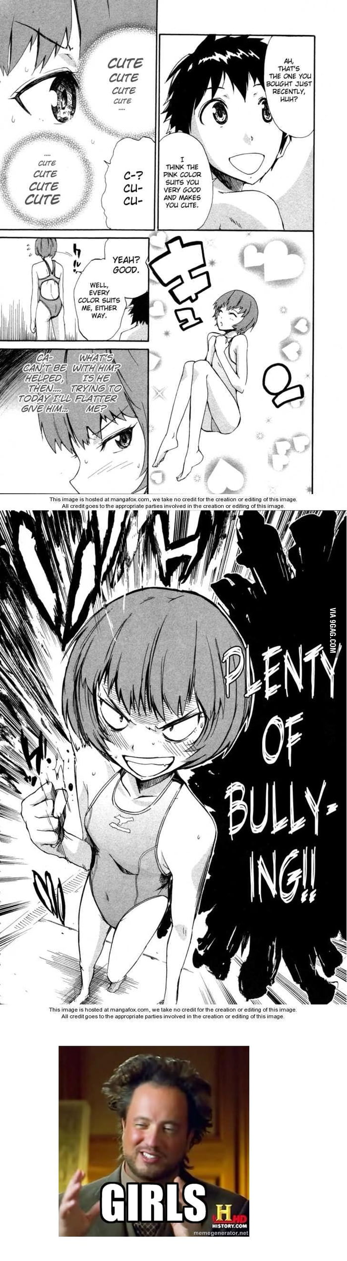 Tsk. Girls. even in manga tsk - 9GAG