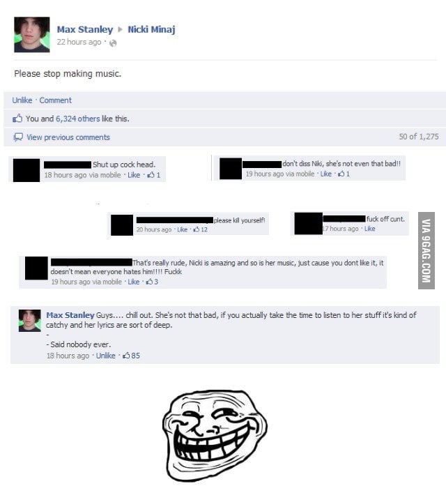 Trolling level : Maxmoefoe - 9GAG