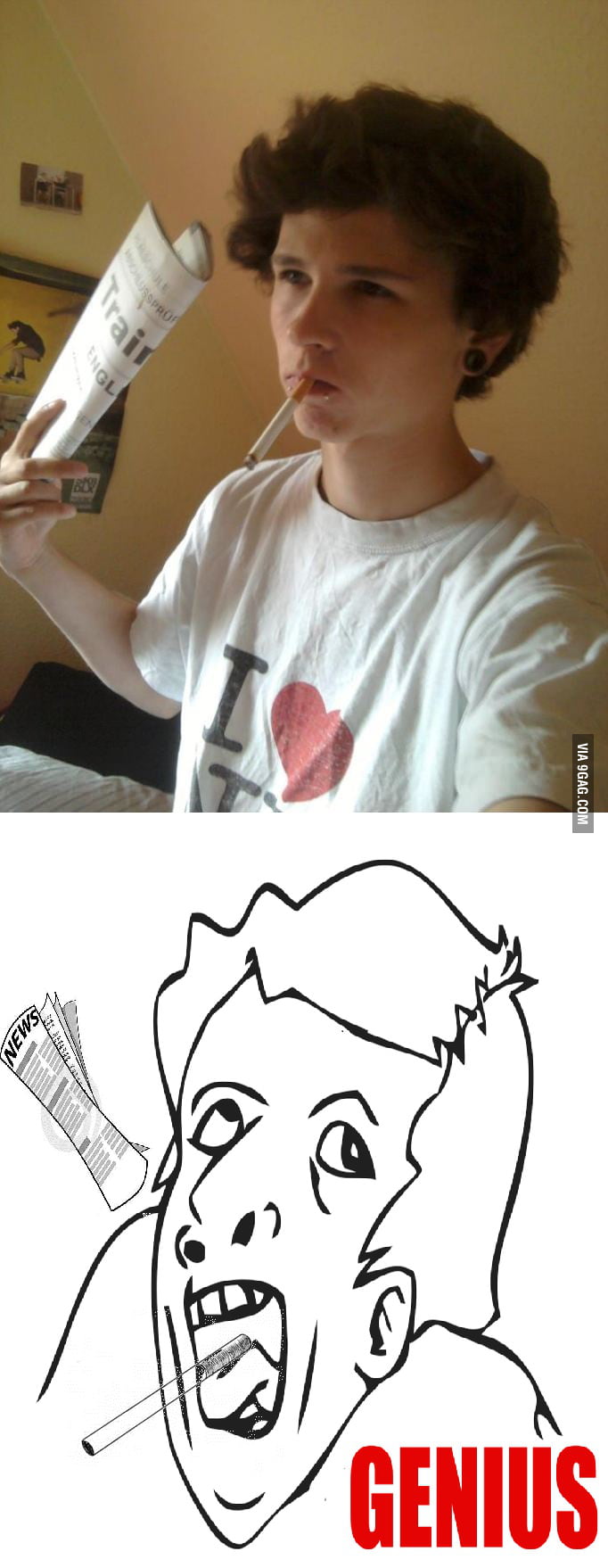 I saw this guy today on my Facebook, I'm sorry dude - 9GAG