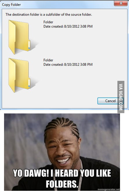Folders, folders everywhere! - 9GAG