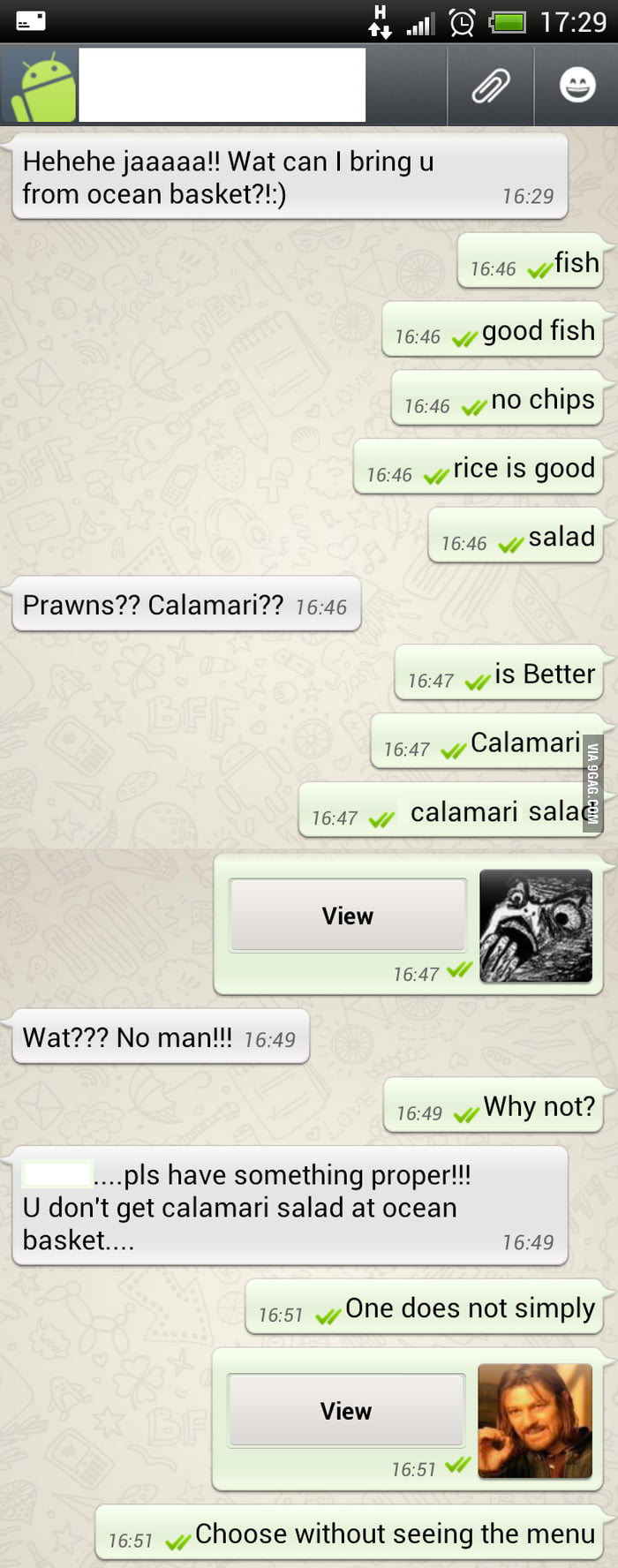 My first text meme - 9GAG