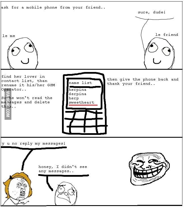 Phone trolling.. - 9GAG
