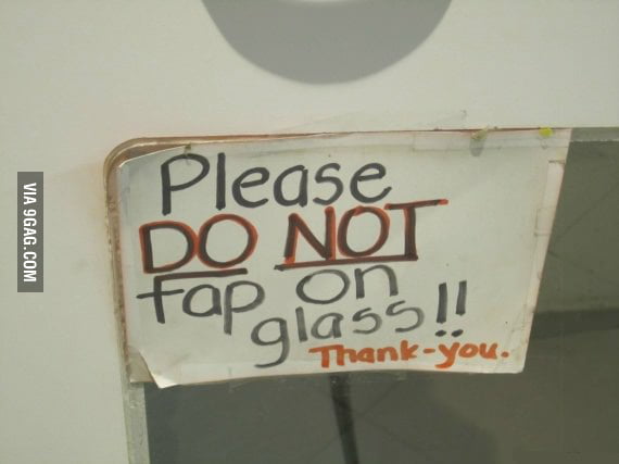 Do NOT TAP on glass. - 9GAG